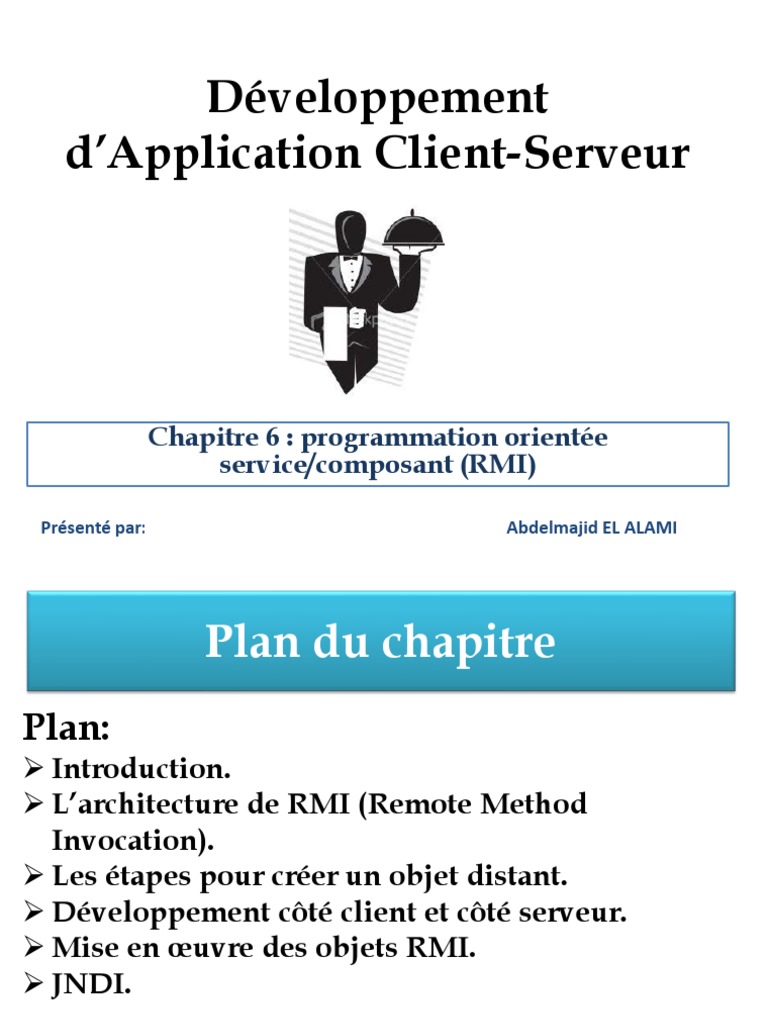Chapitre6 RMI | PDF | Java (Langage de programmation) | Client–serveur