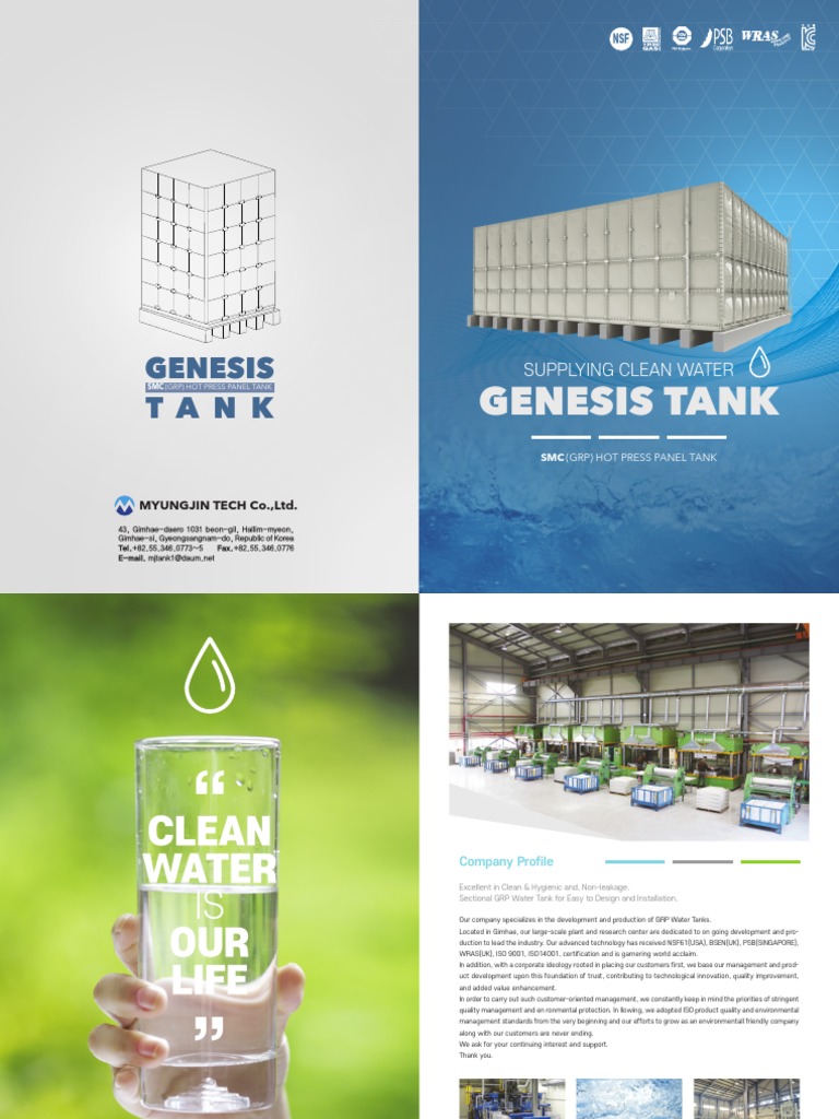 Genesis Tanks for Clean Water Solutions | PDF | Fiberglass | Water