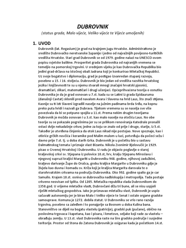 DUBROVNIK | PDF