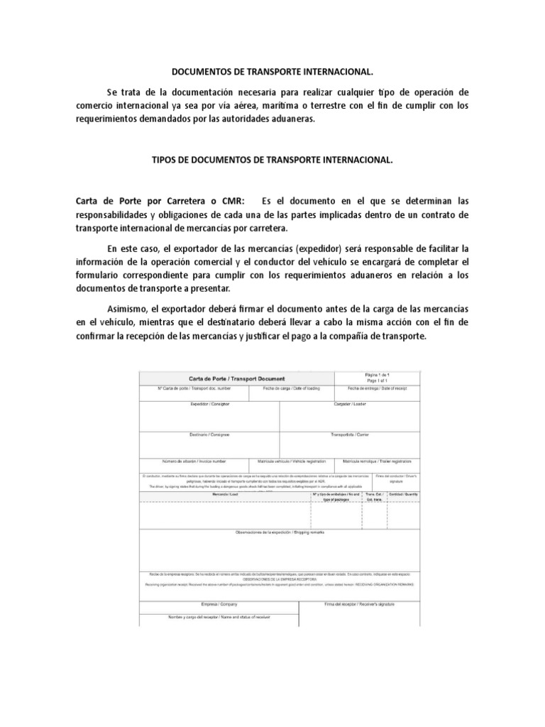 Proyecto p.3 | PDF | Transporte | El comercio internacional