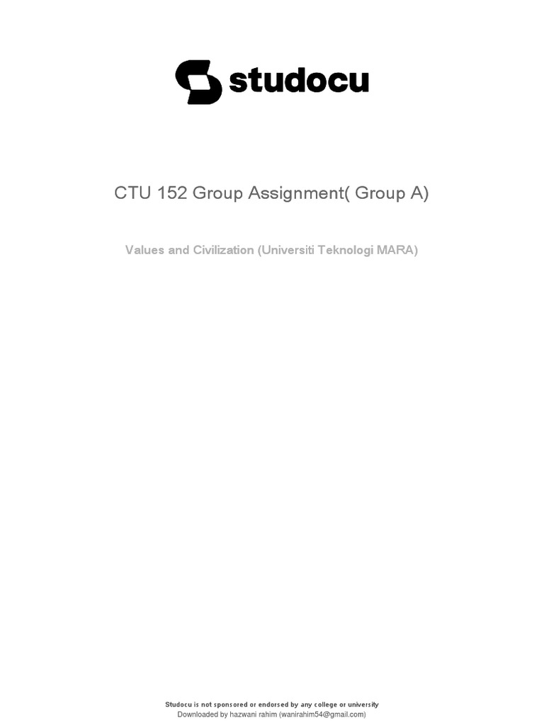 Ctu 152 Group Assignment | PDF