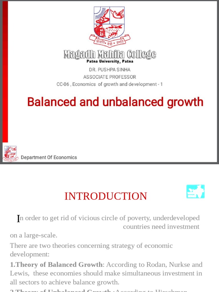 Balanced and Unbalanced Growth Theory - pp2 | PDF | Economic Growth | Economies