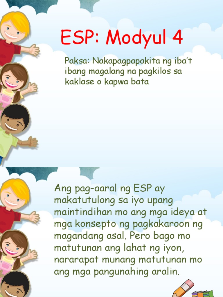 Q2 - ESP - MOD 4 - Nakapagpapakita NG Ibat Ibang Magalang Na Pagkilos ...