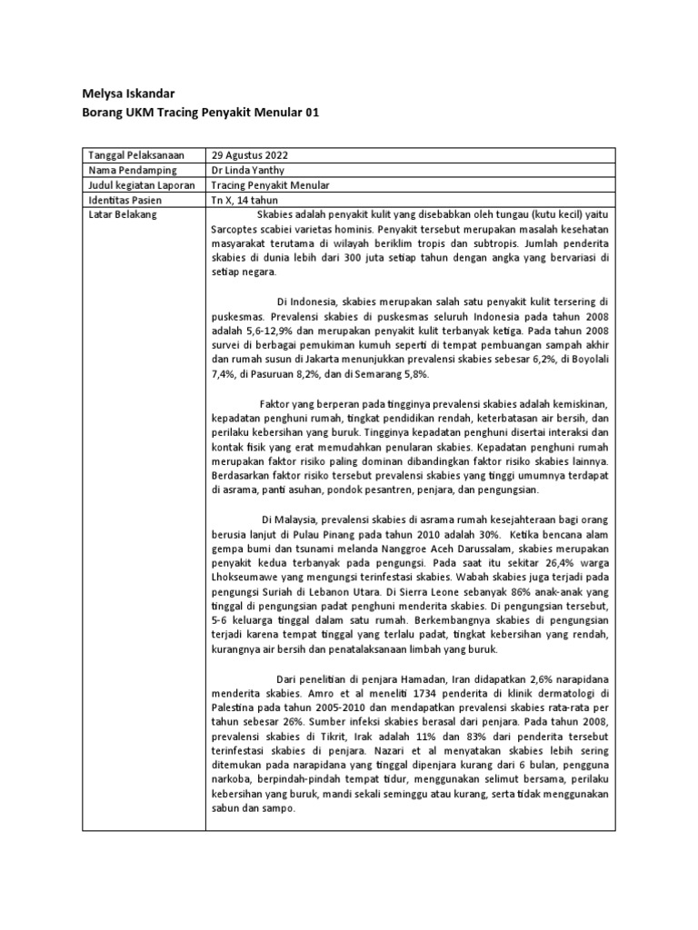 Tracing Penyakit Menular | PDF | Pengembangan Diri
