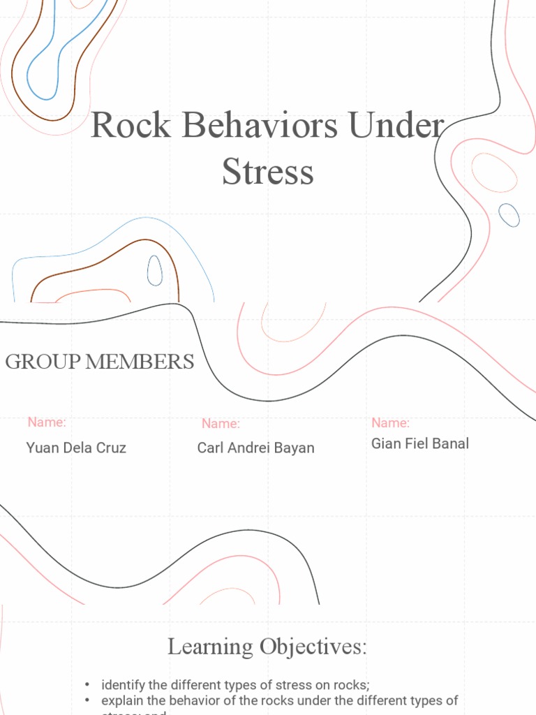 Rock Behaviors Under Stress - Group5 | PDF | Fault (Geology) | Stress ...