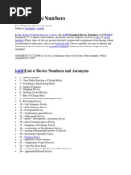 ANSI Device Numbers.pdf | Relay
