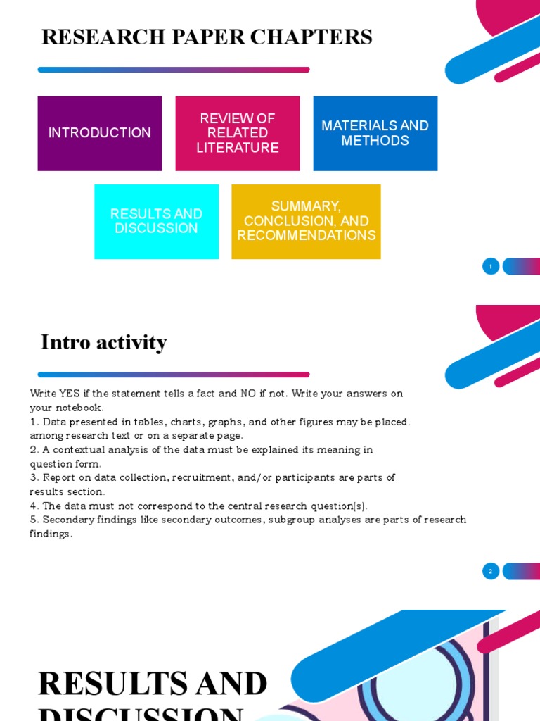 RESULTS AND DISCUSSION - Norbie | PDF