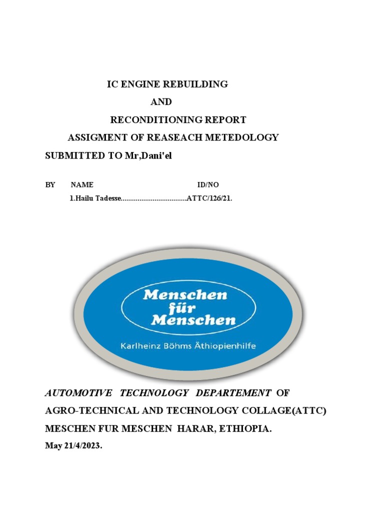 IC Engine Rebuilding and Inspection Guide | PDF | Engines | Mechanical ...