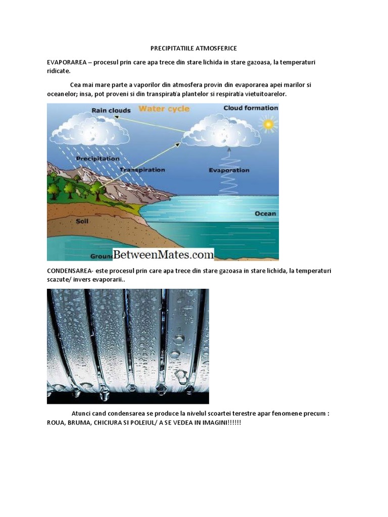 Precipitatiile Atmosferice | PDF