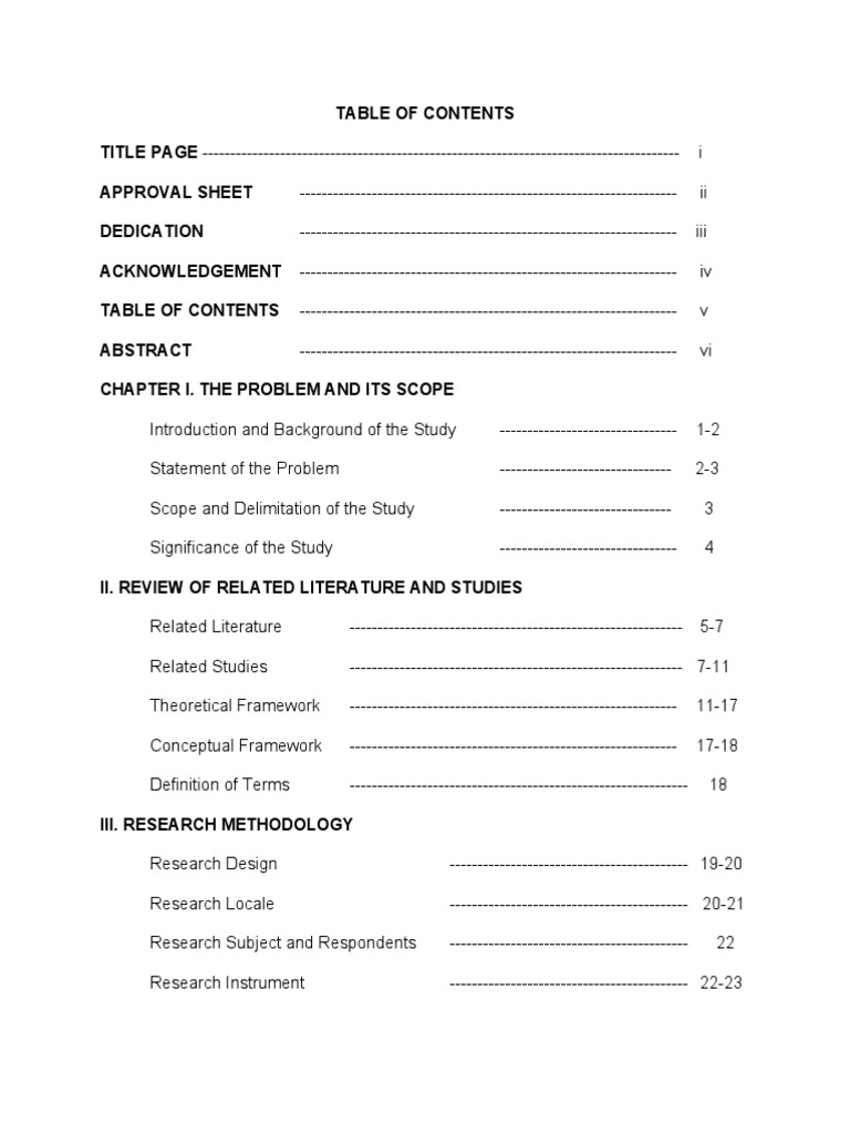 Table of Contents | PDF | Science | Methodology