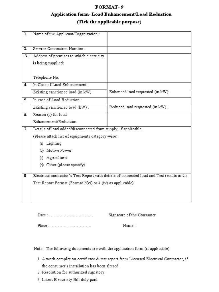Load Extension And Reduction Pdf