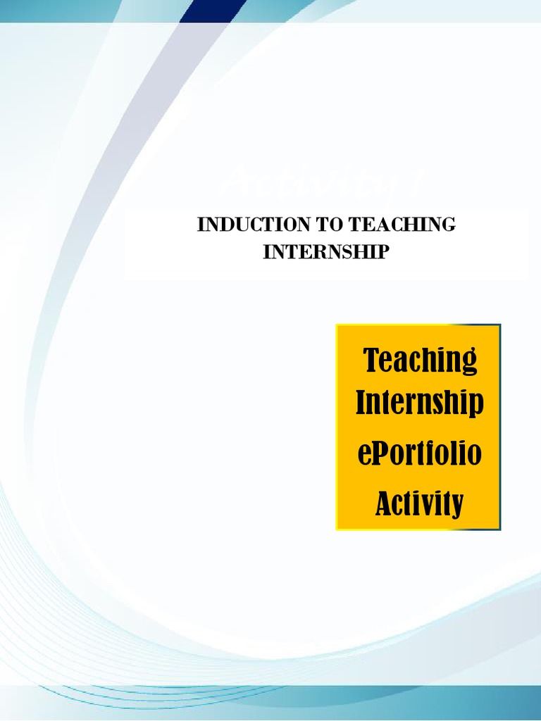 Ti Activity 1 Induction To Teaching Internship | PDF | Cost Of Living | Teachers