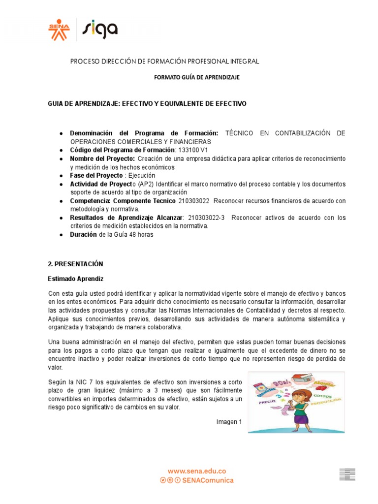 Gfpi-F-019 - Guia - de - Aprendizaje - Efectivo y Equivalente de Efectivo | PDF | Crecimiento ...