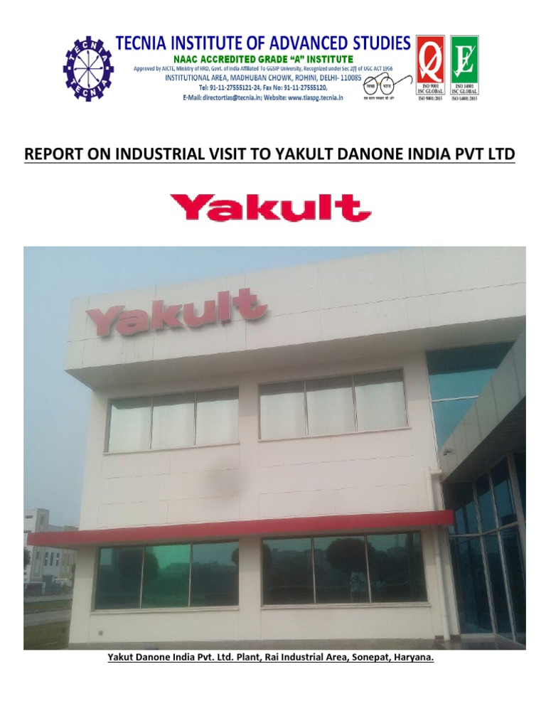 Yakult Report BBA 6th Nov 17 | PDF