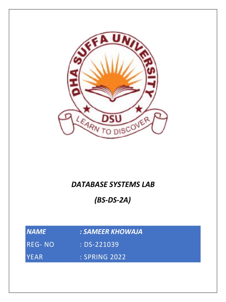 Database Lab Assignment 4 | PDF | Software Design | Software Engineering