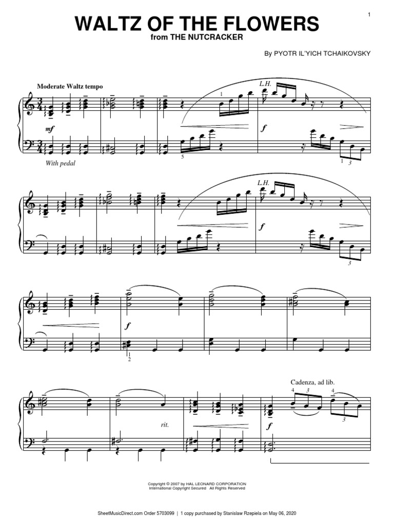 Waltz of The Flowers From The Nutcracker Suite | PDF