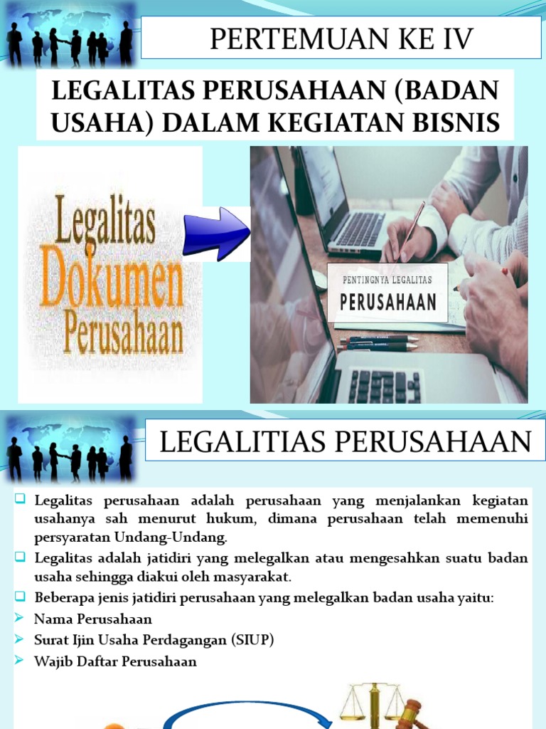 Legalitas Perusahaan dalam Bisnis | PDF | Bisnis