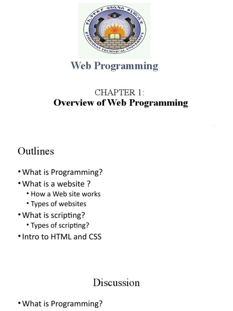 Chapter 1 Overview | PDF | Dynamic Web Page | World Wide Web