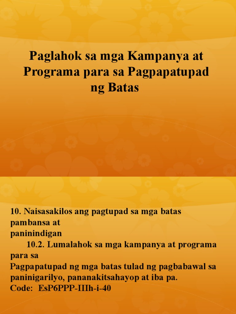 Esp Q3 Week 10 | PDF