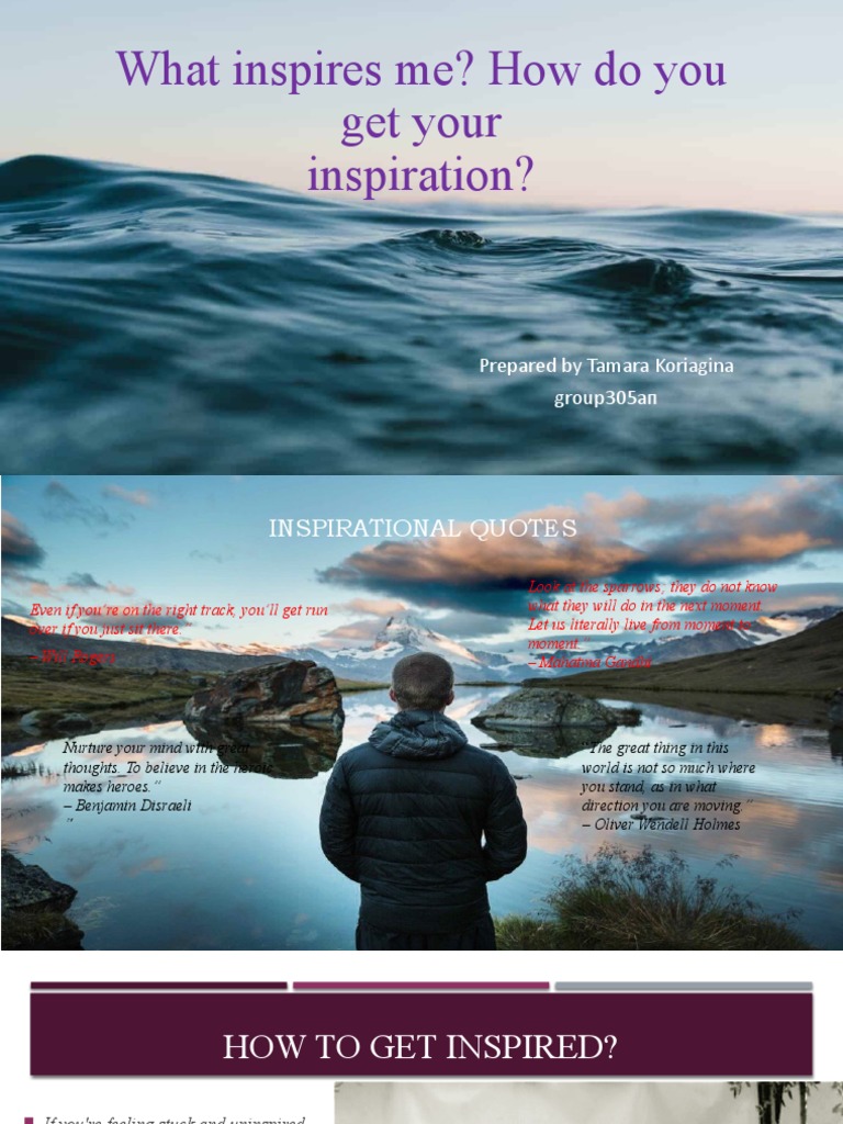 What inspires me | PDF