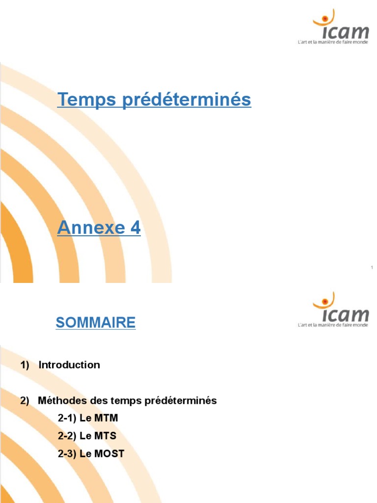 Annexe 4 Temps Prédéterminés | PDF | Main