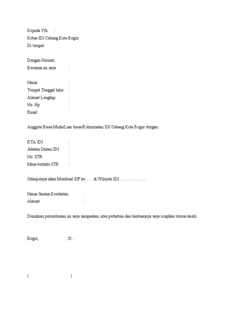 Syarat Pembuatan Sip | PDF