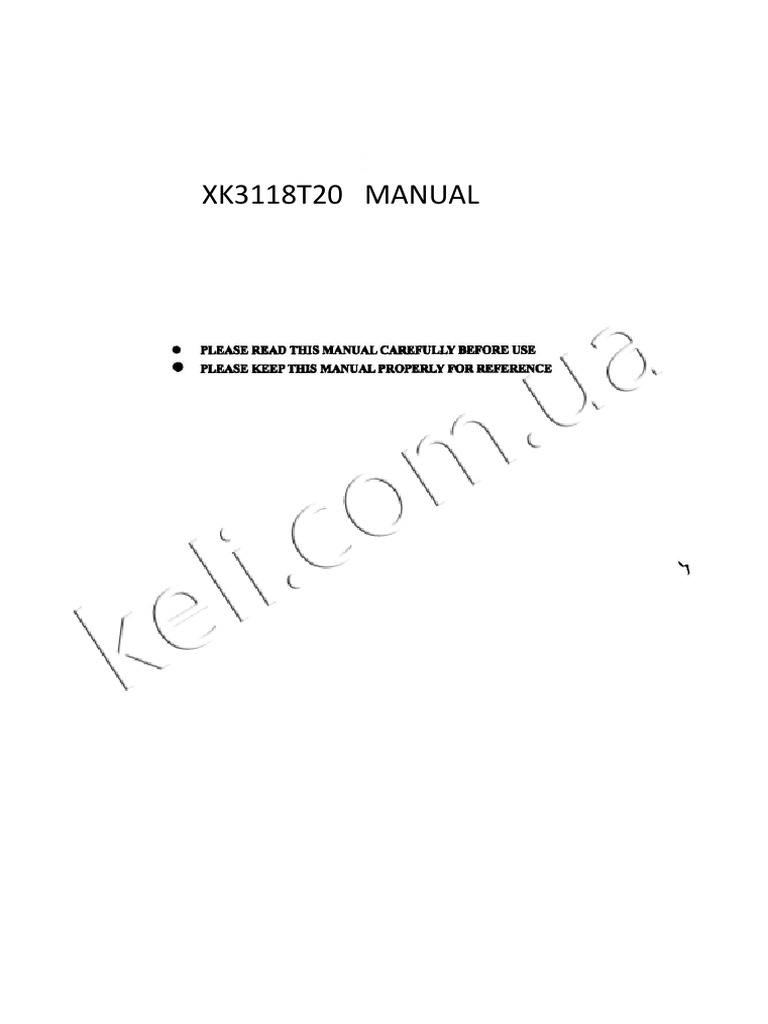 T20 User Manual | PDF
