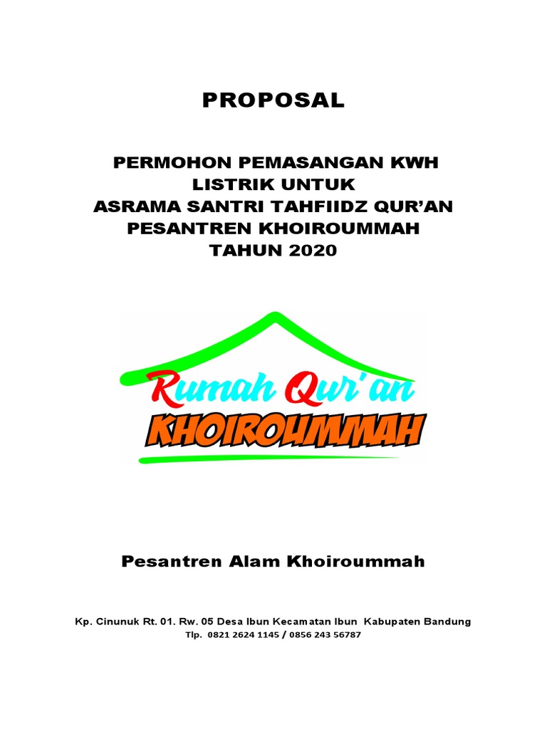 PROPOSAL Pemasangan Listrik PLN | PDF