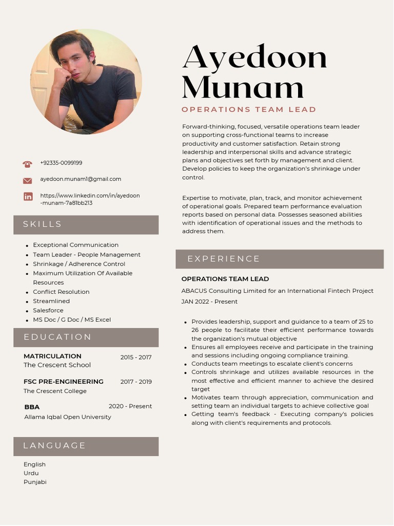 Resume Format | PDF