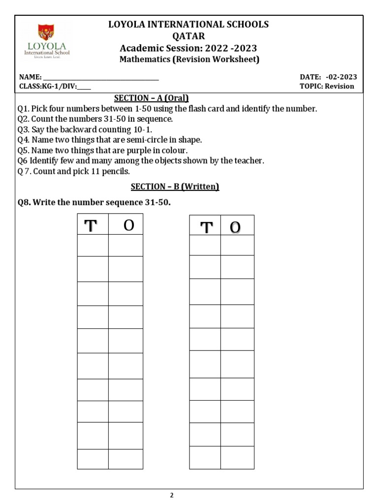 Maths Revision Paper-1 | PDF