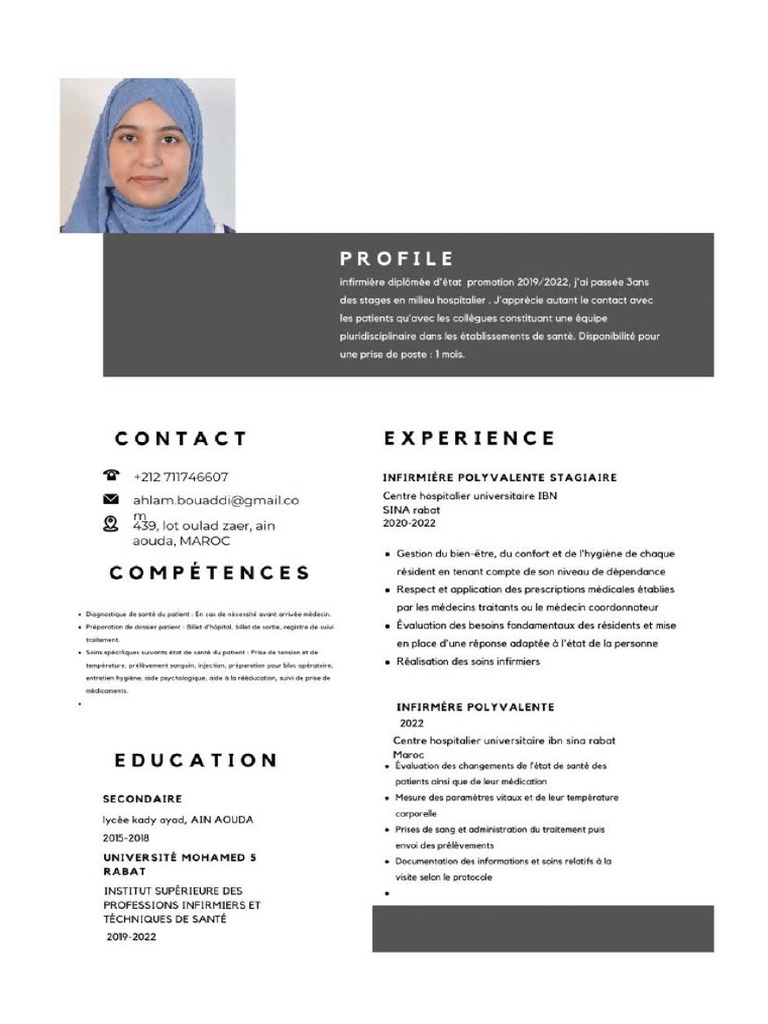Cv ahlam | PDF