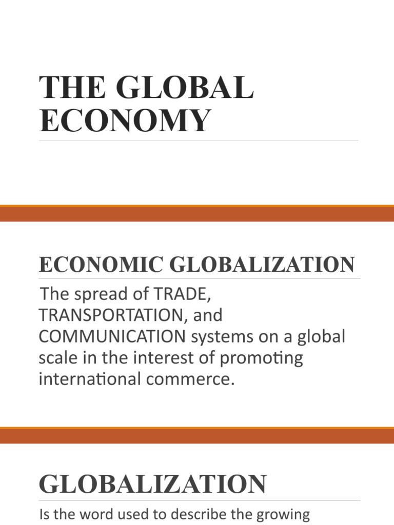 The Global Economy | PDF