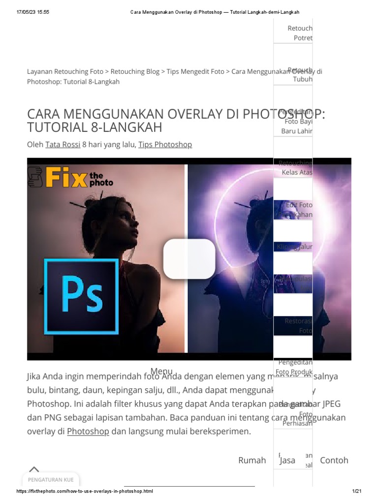 Cara Menggunakan Overlay Di Photoshop - Tutorial Langkah-Demi-Langkah | PDF
