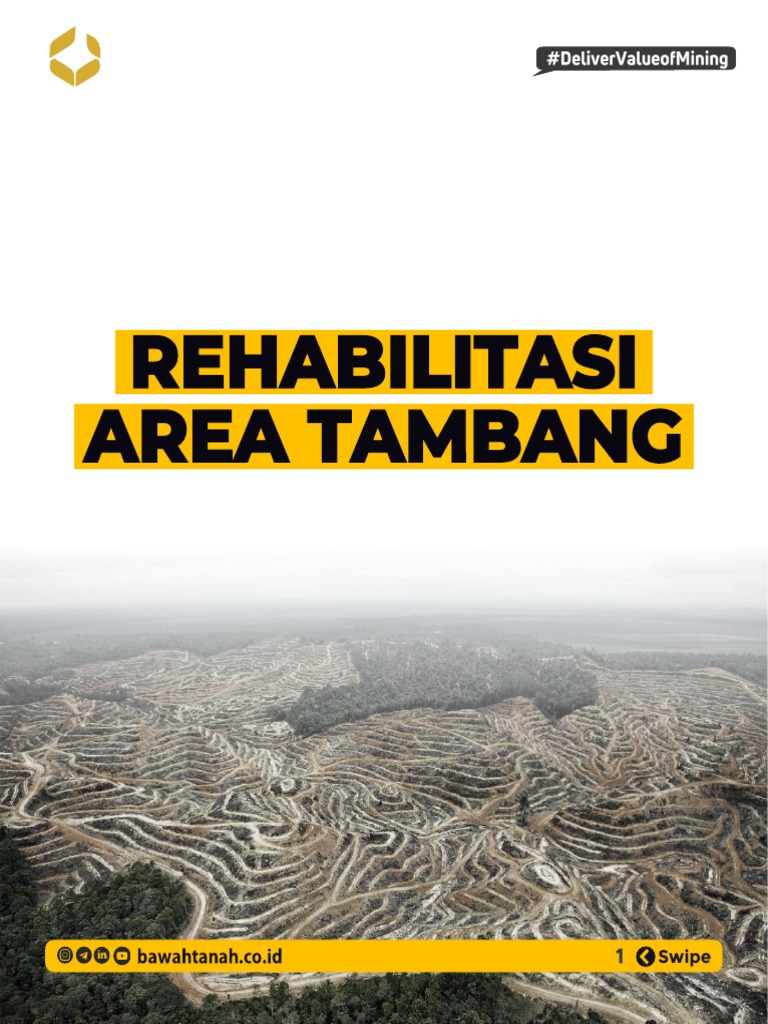 Rehabilitasi Efektif Area Tambang | PDF