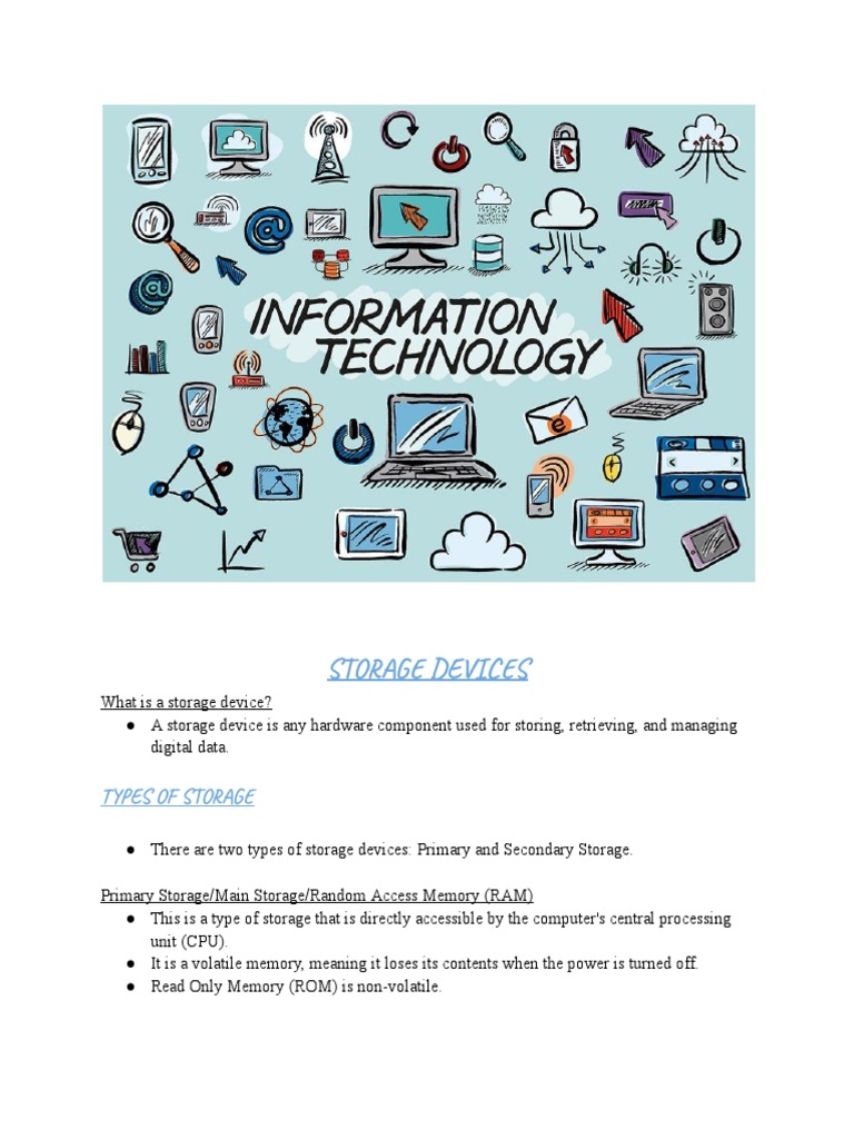 Information Technology - Paper 2 | PDF | Computer Data Storage ...