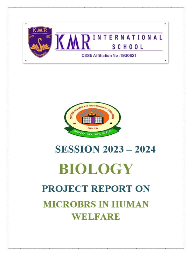 Microbes in Human Welfare Project | PDF | Microorganism | Algae Fuel