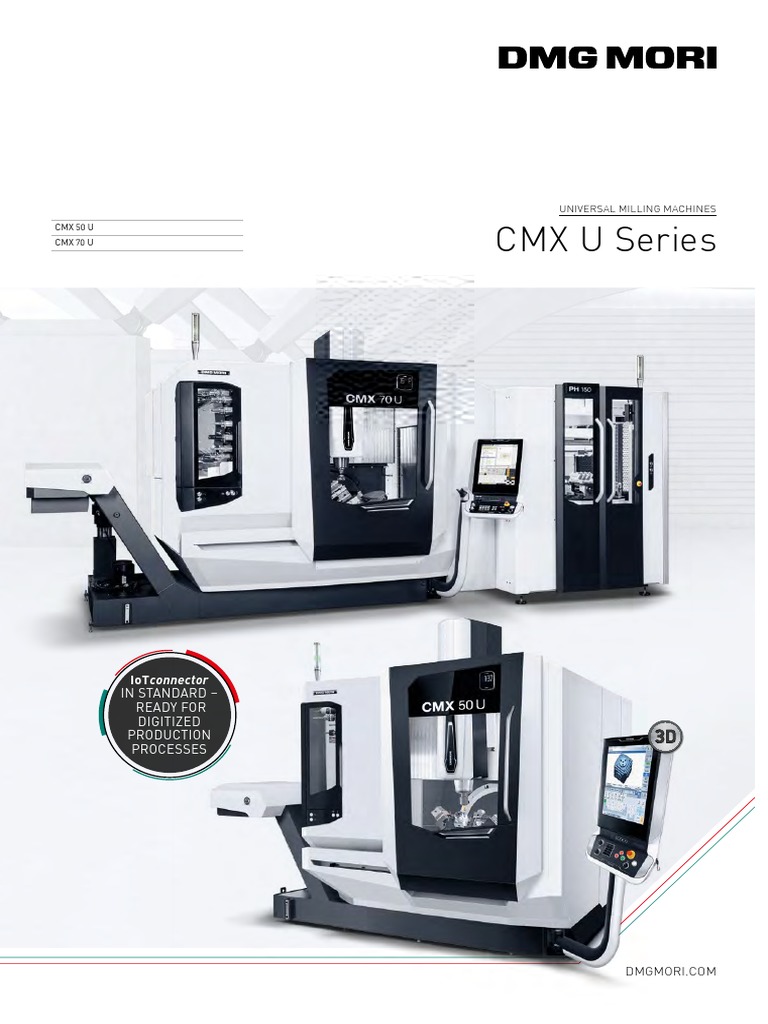 Pm0uk CMX U Series PDF Data | PDF | Machining | Automation
