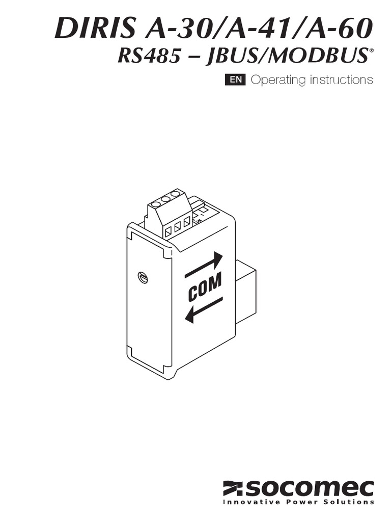 Rs485 - Jbus/Modbus: Operating Instructions | PDF | Electrical Engineering | Physical Layer ...