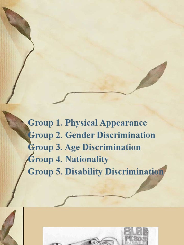 Discrimination | PDF | Discrimination | Discrimination & Race Relations