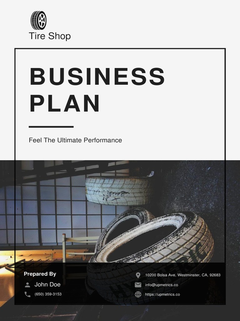 Tire Shop Business Plan Overview | PDF | Retail | Revenue