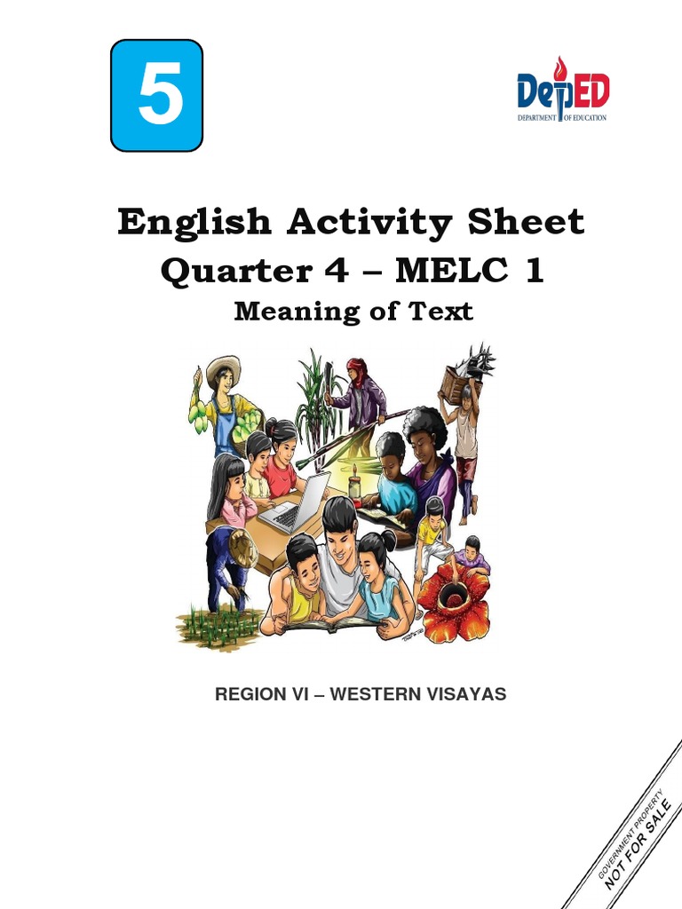 Eng5 Q4 LAS MELC1 Meaning of Texts | PDF