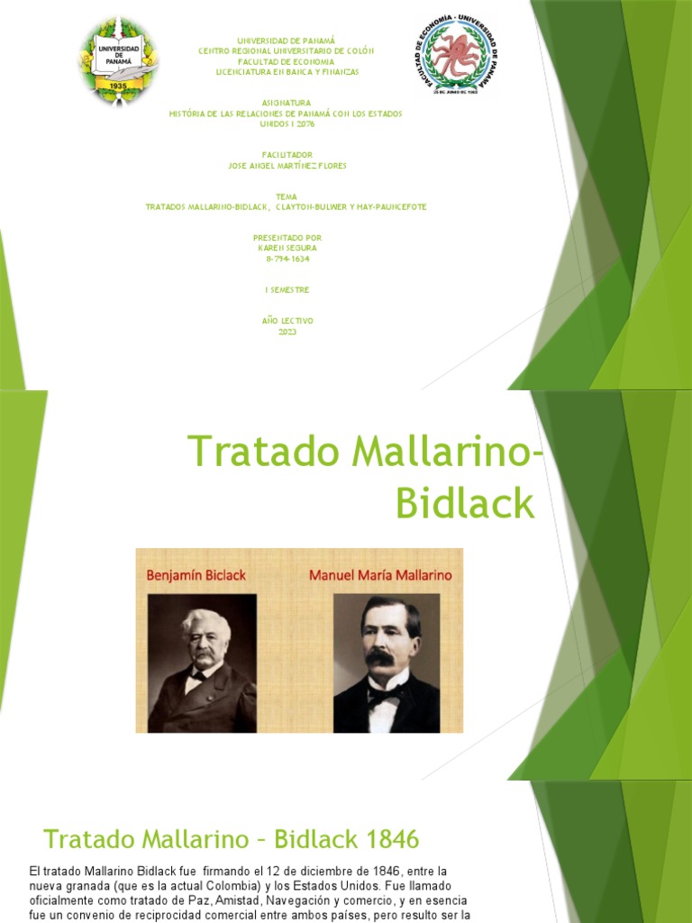 Tratados Mallarino-Bidlack | PDF | canal de Panama | Los Estados Unidos