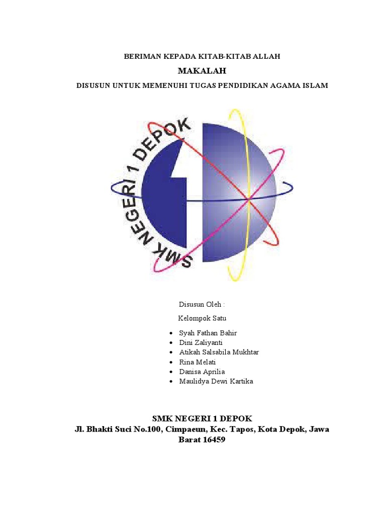 Makalah Beriman Kepada Kitab-Kitab Allah-Kelompok Satu | PDF Makalah Beriman Kepada Kitab-Kitab Allah-Kelompok Satu | PDF