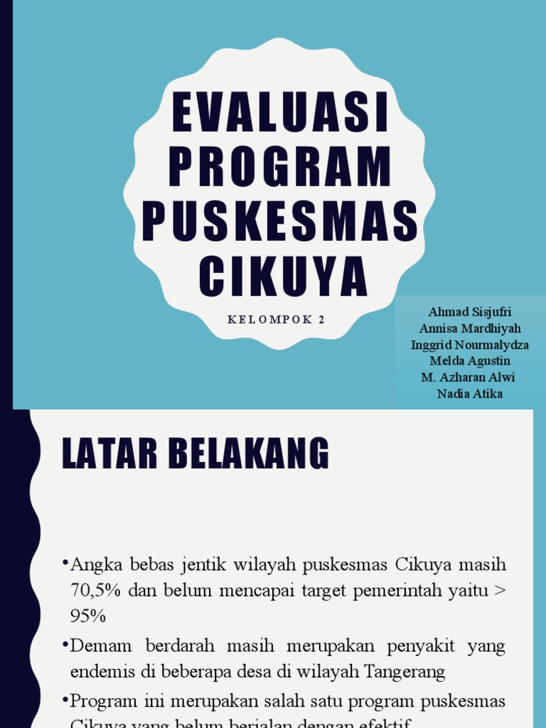Evapro Kel 2 | PDF | Kesehatan Holistik