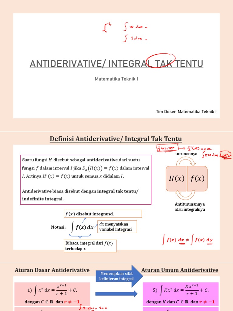 Antiderivative | PDF