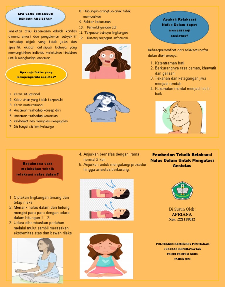 LEAFLET Relaksasi Nafas Dalam INA | PDF