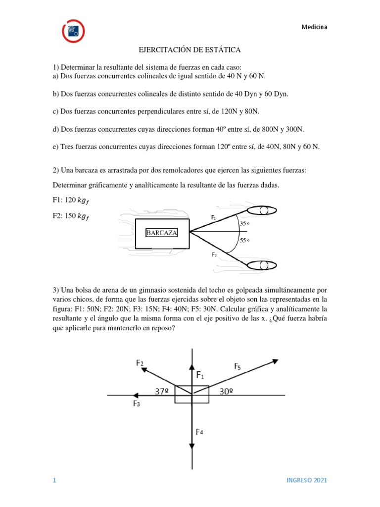 Ejercicios de Estatica | PDF