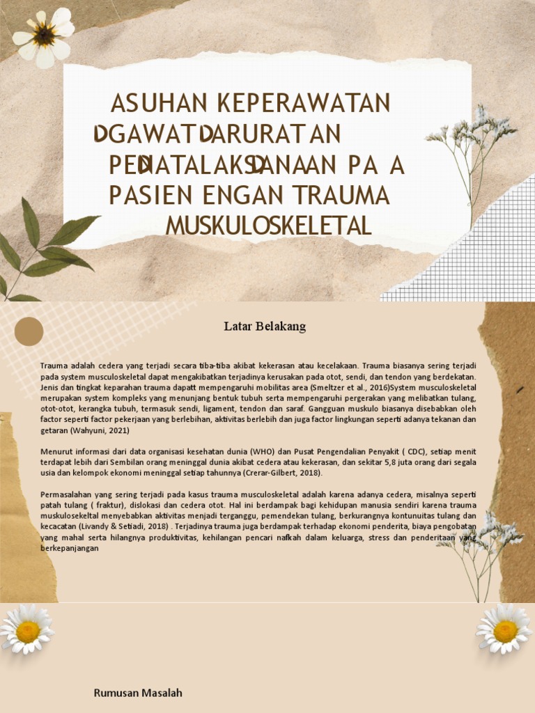 Trauma Muskuloskeletal | PDF