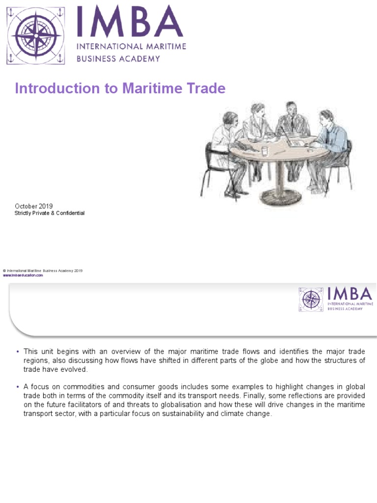 W 1 - D 1 - Introduction To Maritime Trade | PDF | Trade | Maritime History