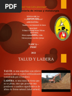 Partes de un Talud y su Definición | PDF